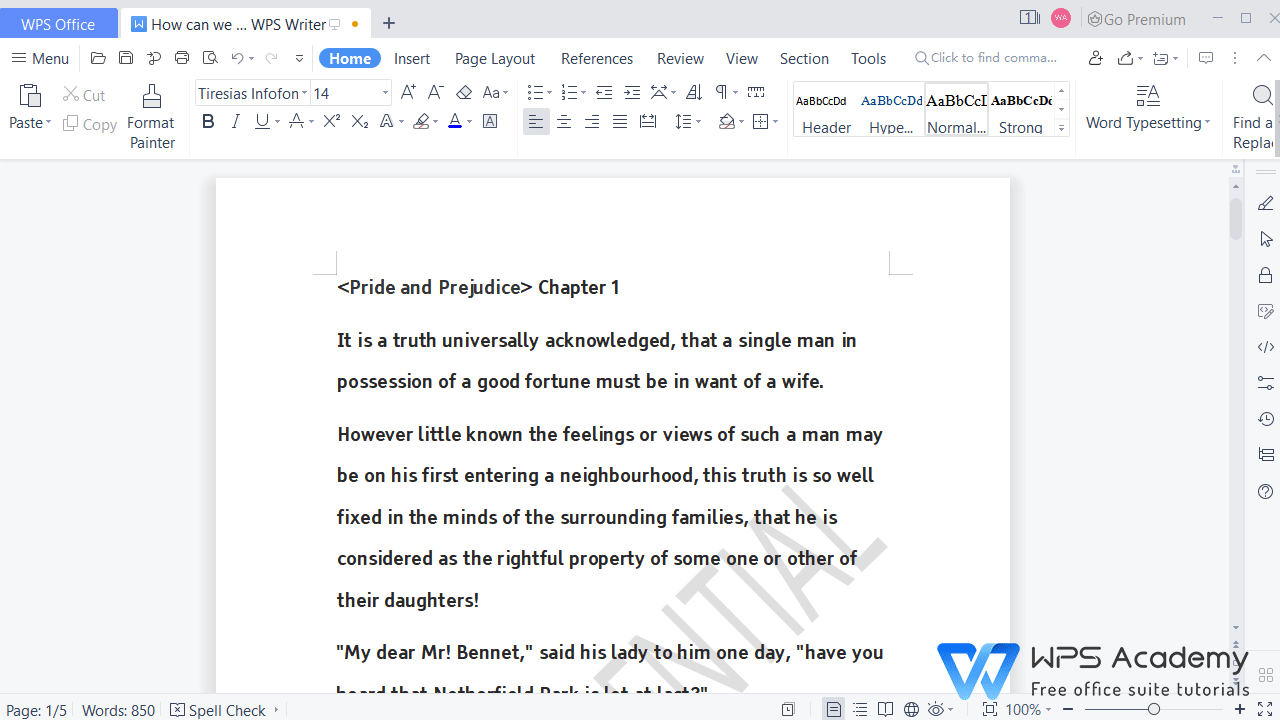 How Can We Remove Watermark In WPS Writer WPS Office Quick Tutorials How Can We Remove Watermark In WPS Writer WPS Office Quick Tutorials