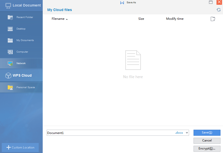 Upload Documents To Cloud Docs With WPS Office