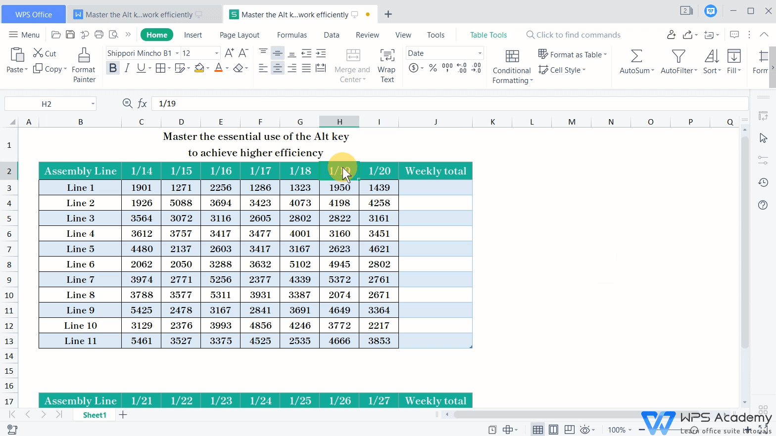 Master the Alt key to work efficiently | WPS Academy Free Office Courses