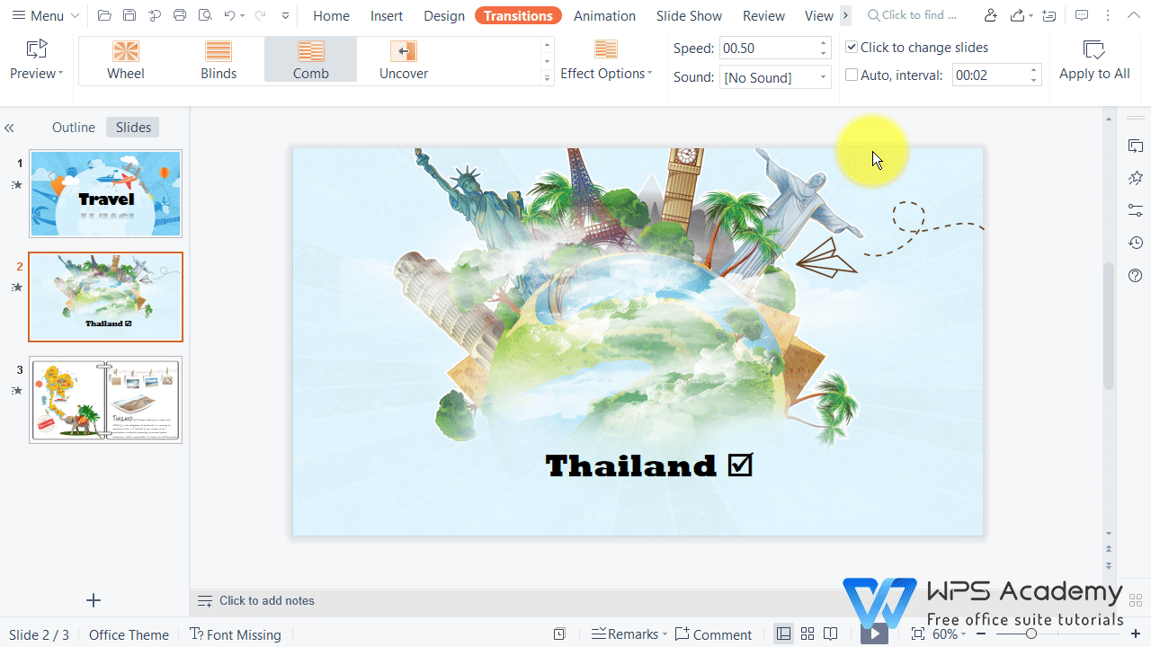 How to make an animated video in WPS Office PowerPoint | WPS Office Academy