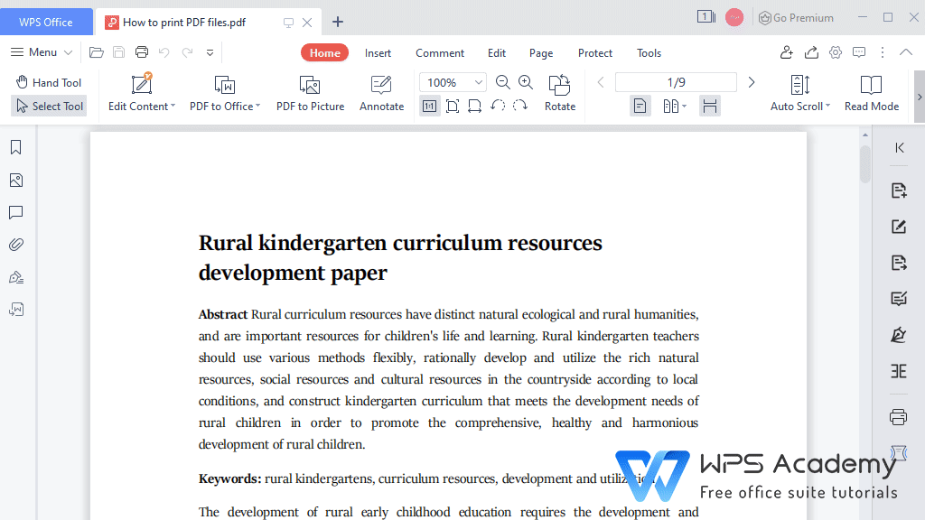 How To Print PDF Files WPS Office Quick Tutorials Online