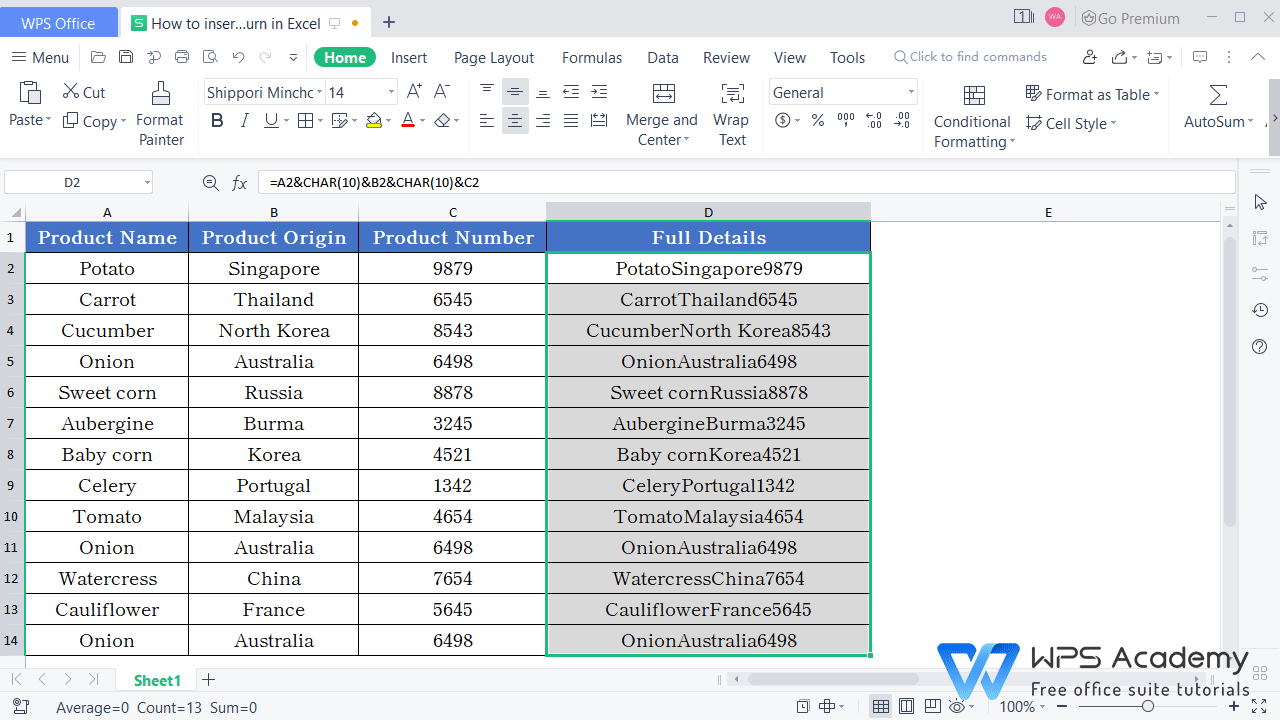 How To Insert Carriage Return In Excel WPS Office Quick Tutorials Online
