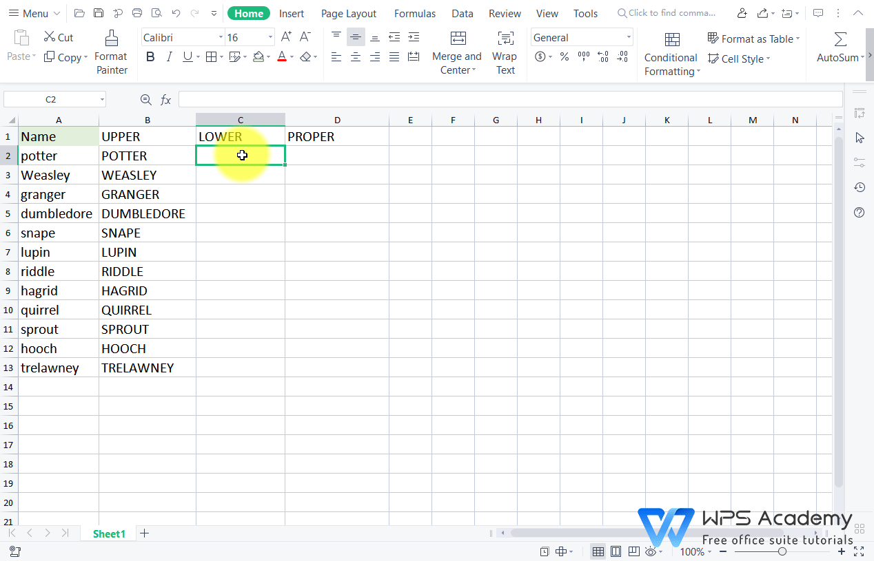 How To Change Case In Excel WPS Office Quick Tutorials Online