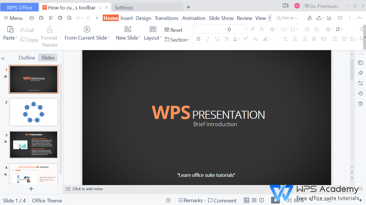 How to customize the quick access toolbar | WPS Office Quick Tutorials ...