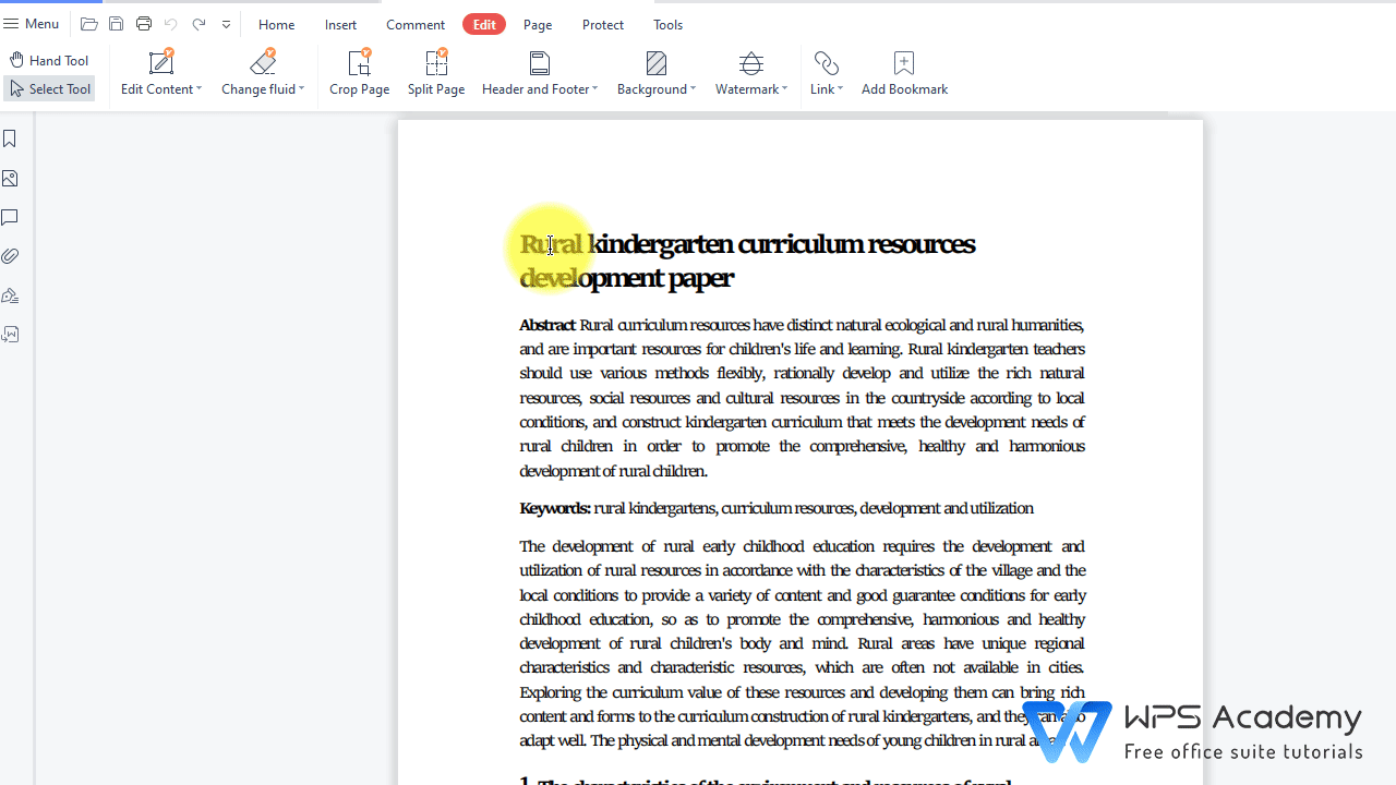 How to add hyperlinks to PDF | WPS Office Quick Tutorials Online