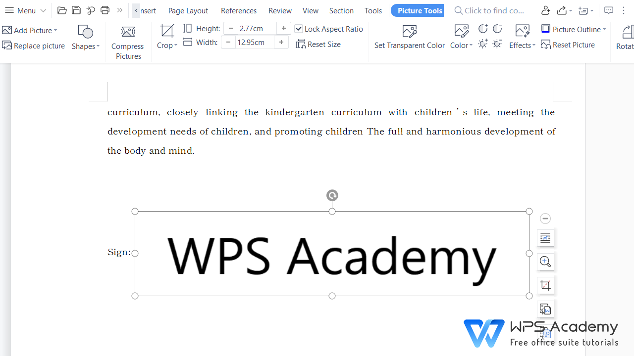 How to insert a signature in WPS Writer | WPS Office Academy